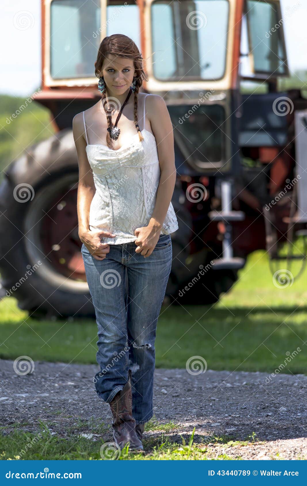 Farmers Daughter stock image. Image of daughter, equipment - 43440789