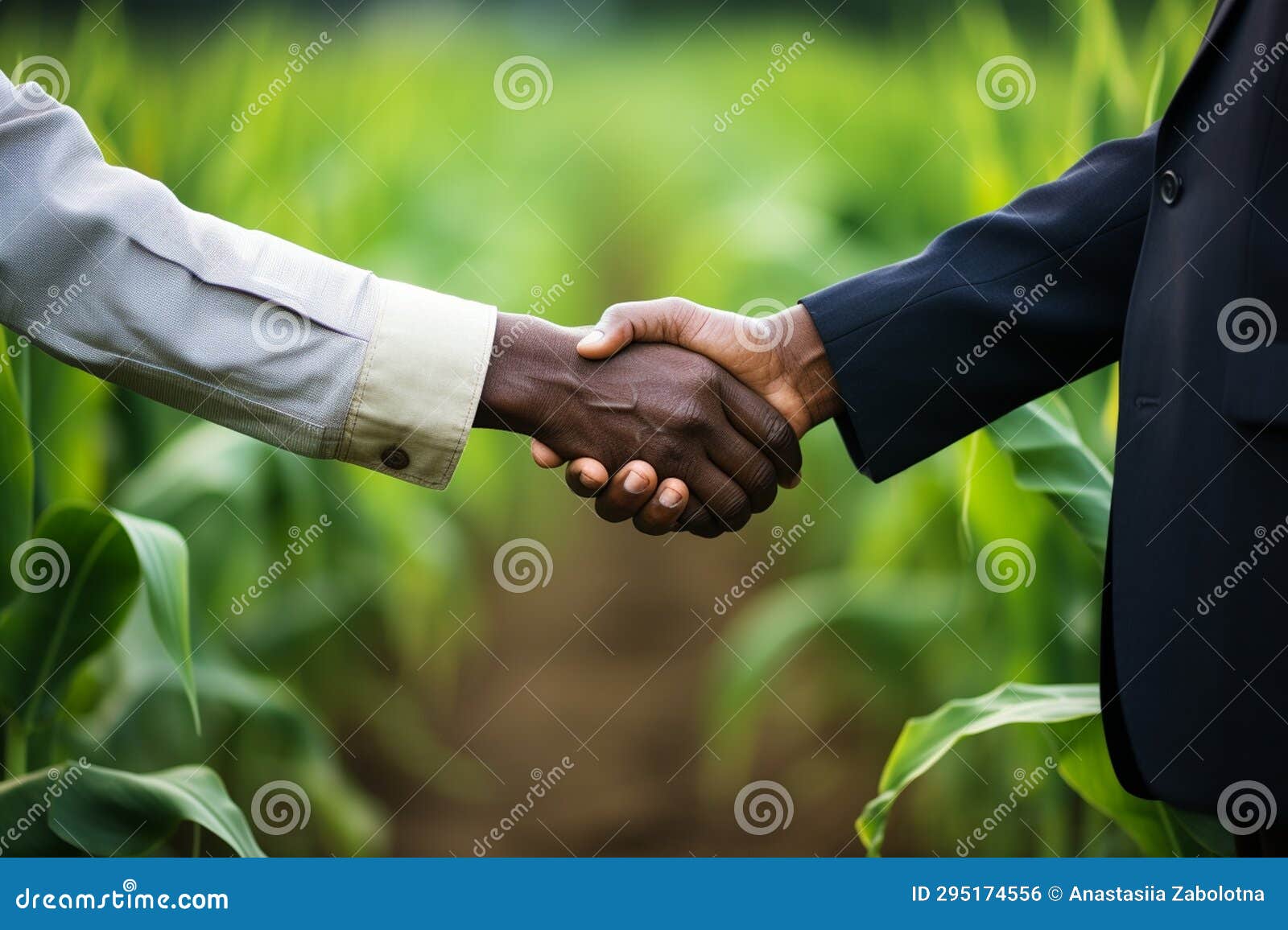 Farmers Handshake in Agriculture Stock Illustration - Illustration of ...