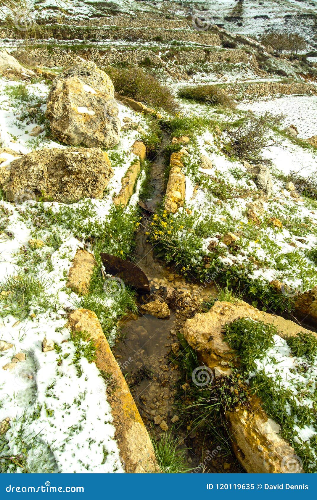 Farmer`s Irrigation Channels on the Slopes of Qurnat As Sawda - Lebanon ...