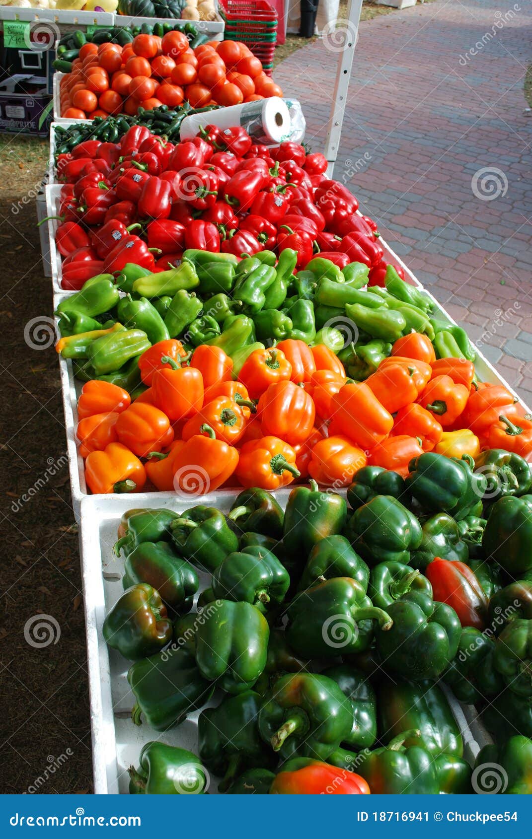Farmers Market stock image. Image of green, color, colorful - 18716941