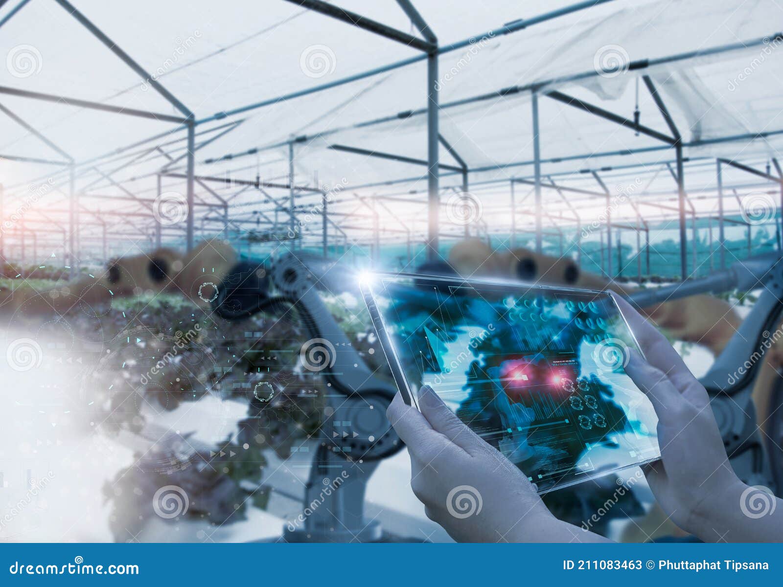 Farmers Use Futuristic Tablet To Inspect Robotic Arm Harvest Produce ... Farmers Use Futuristic Tablet To Inspect Robotic Arm Harvest Produce ...