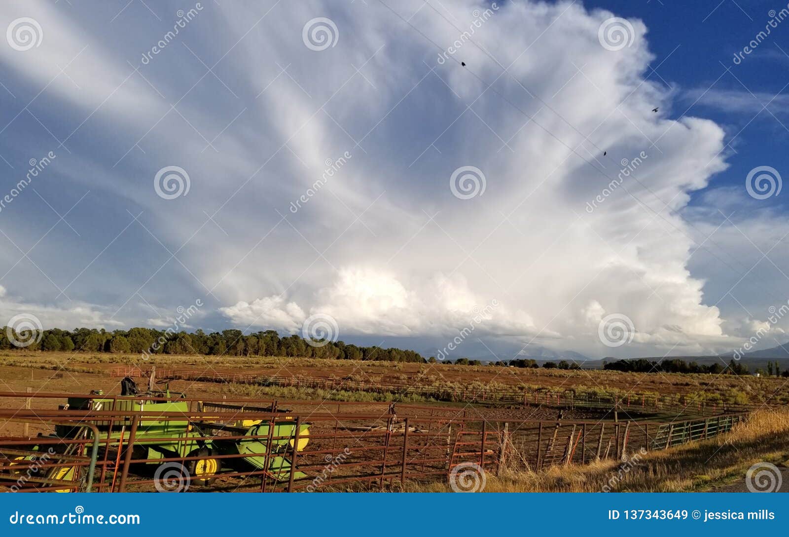 A Farmers View of the Clouds Stock Image - Image of farming ...