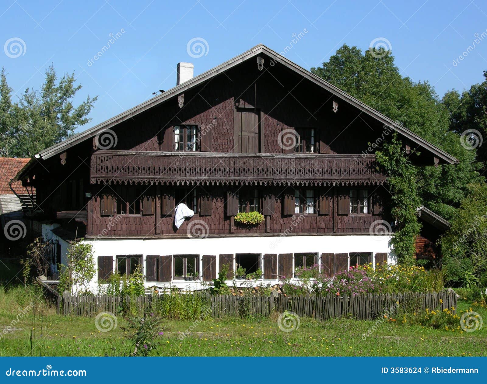 Farmhouse stock photo. Image of agriculture, bavarian - 3583624