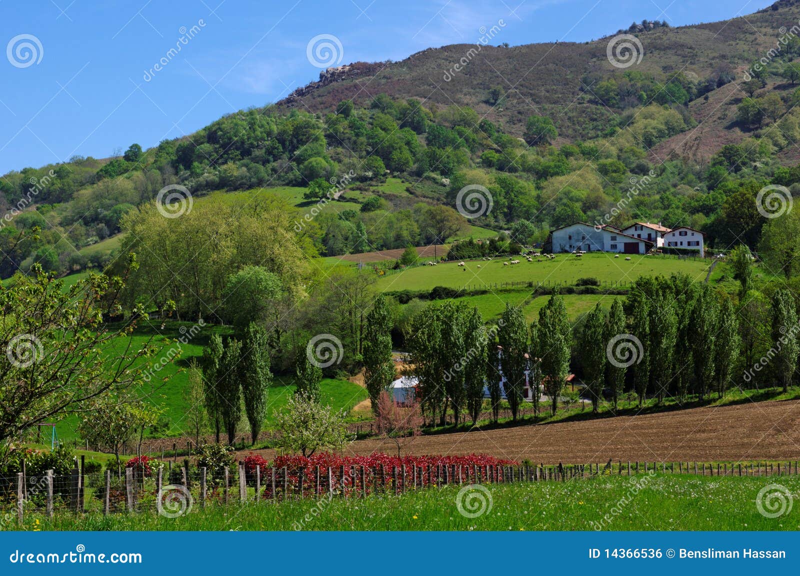 Farmhouse in Basque Mountains Stock Photo - Image of farmhouse ...