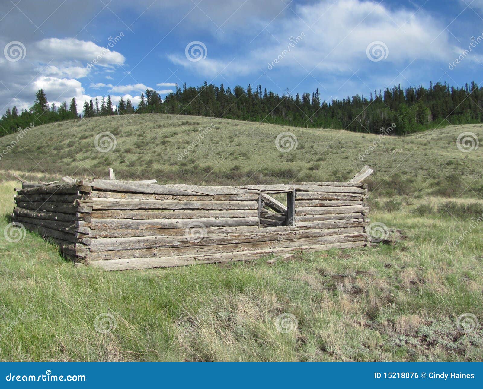 Farmhouse in Ruins stock photo. Image of mountians, clouds - 15218076