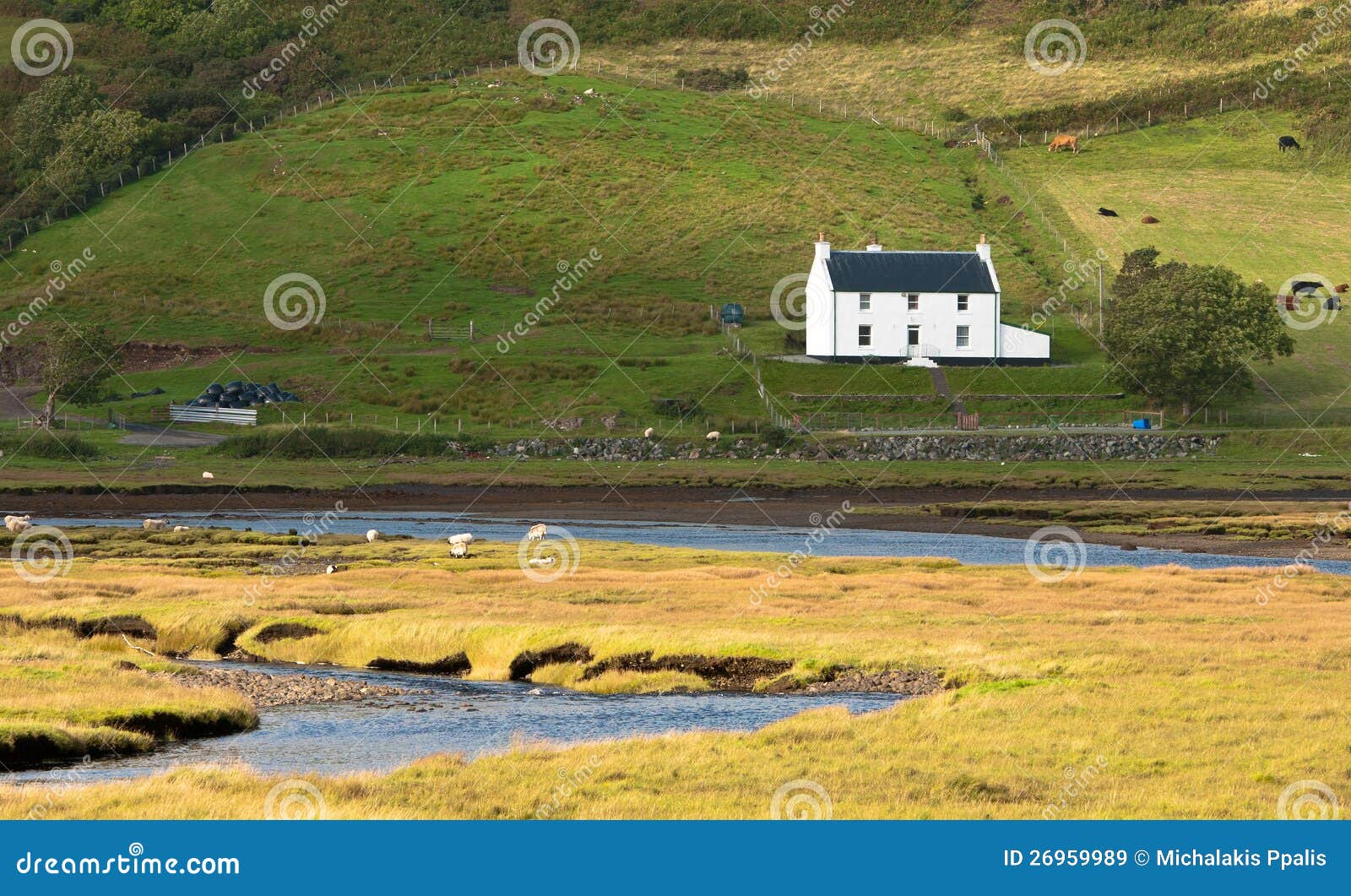 Farmhouse in Scotland UK stock image. Image of rural - 26959989