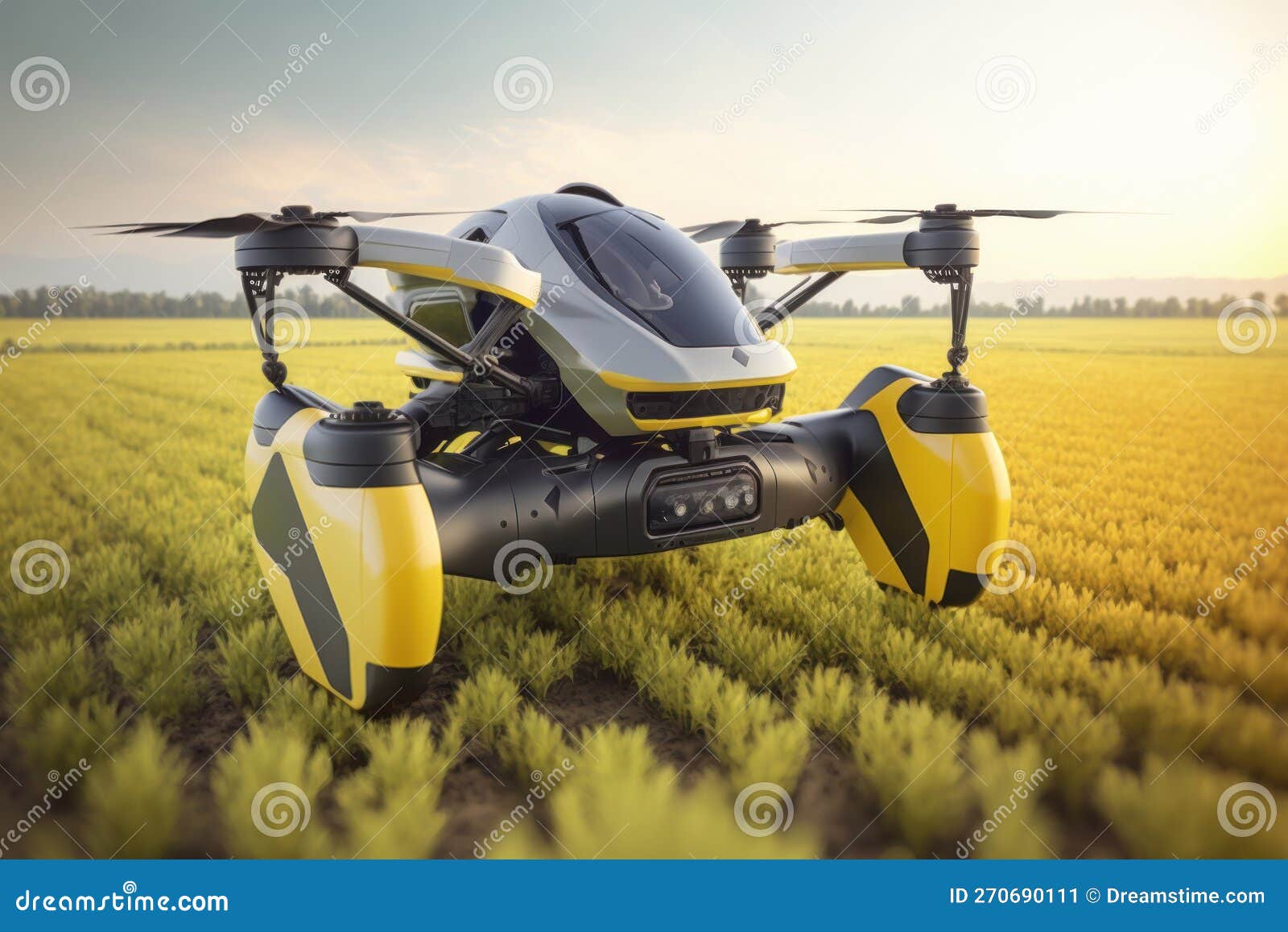 Farming Automation Using Drones Over on Fields, Future Agriculture ...