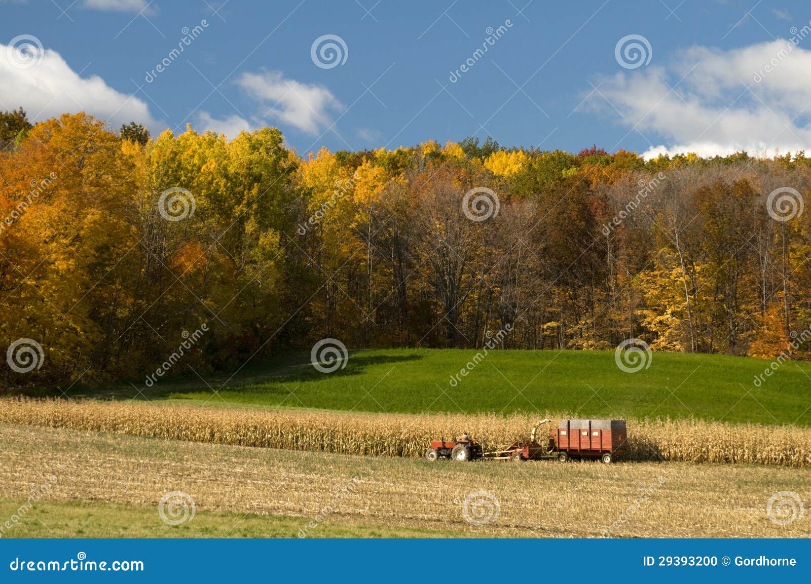 Farming in Autumn stock photo. Image of harvester, harvesting - 29393200