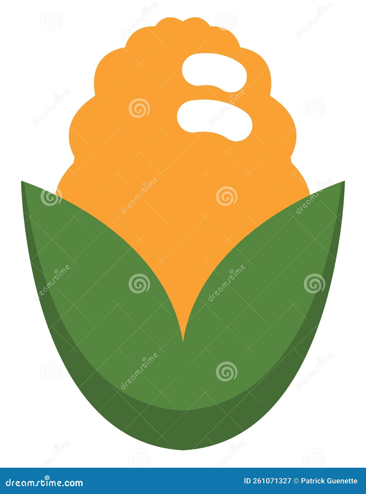 Farming corn, icon stock vector. Illustration of organic - 261071327