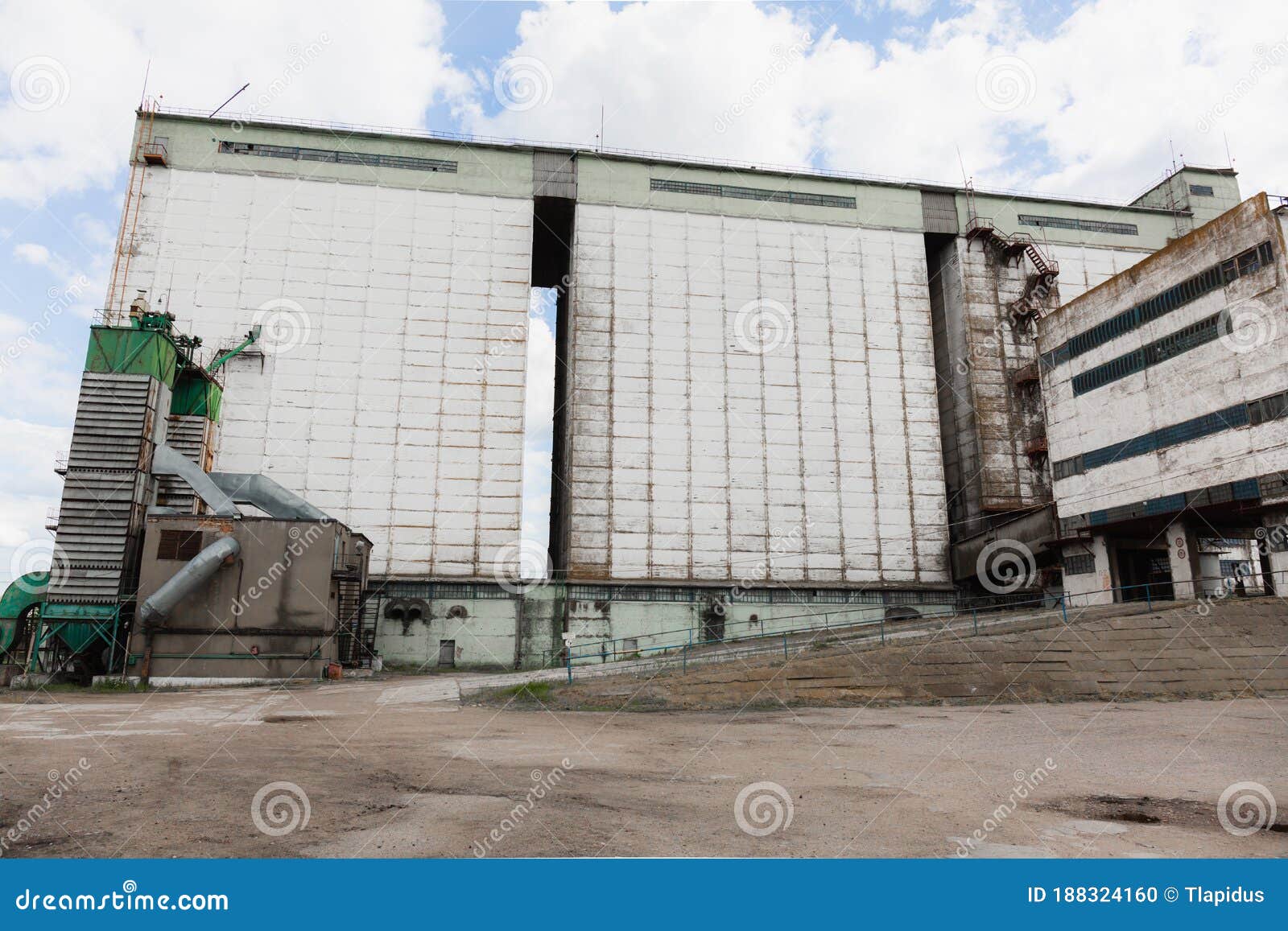 Farming Elevator and Granary Stock Photo - Image of food, blue: 188324160