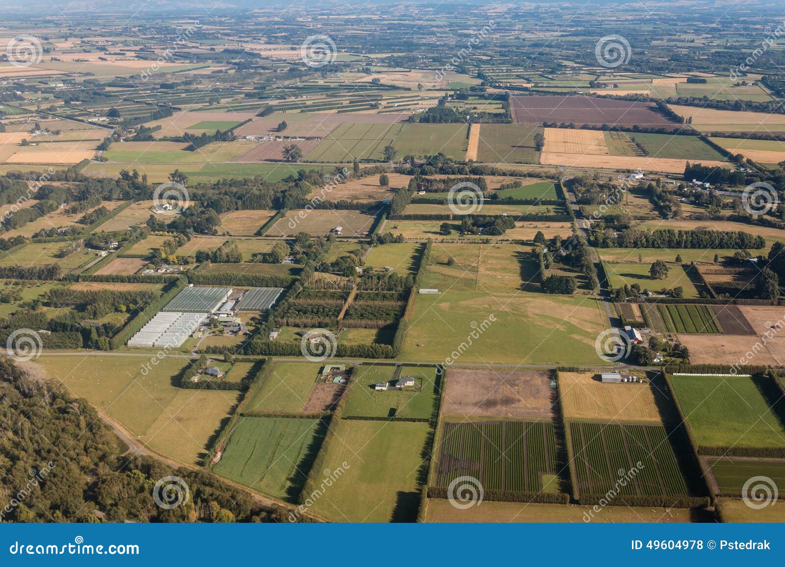 Farming Fields Green And Gold Patterns Royalty-Free Stock Photo ...