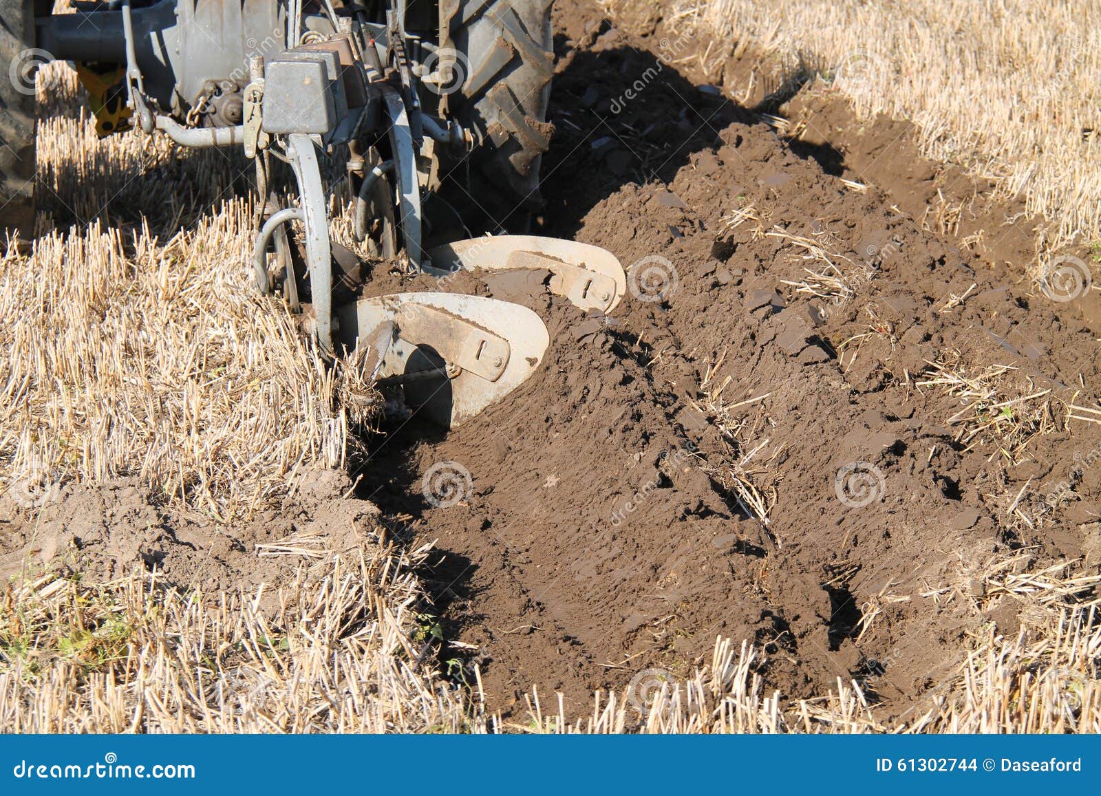 Farming Plough. stock photo. Image of country, agriculture - 61302744