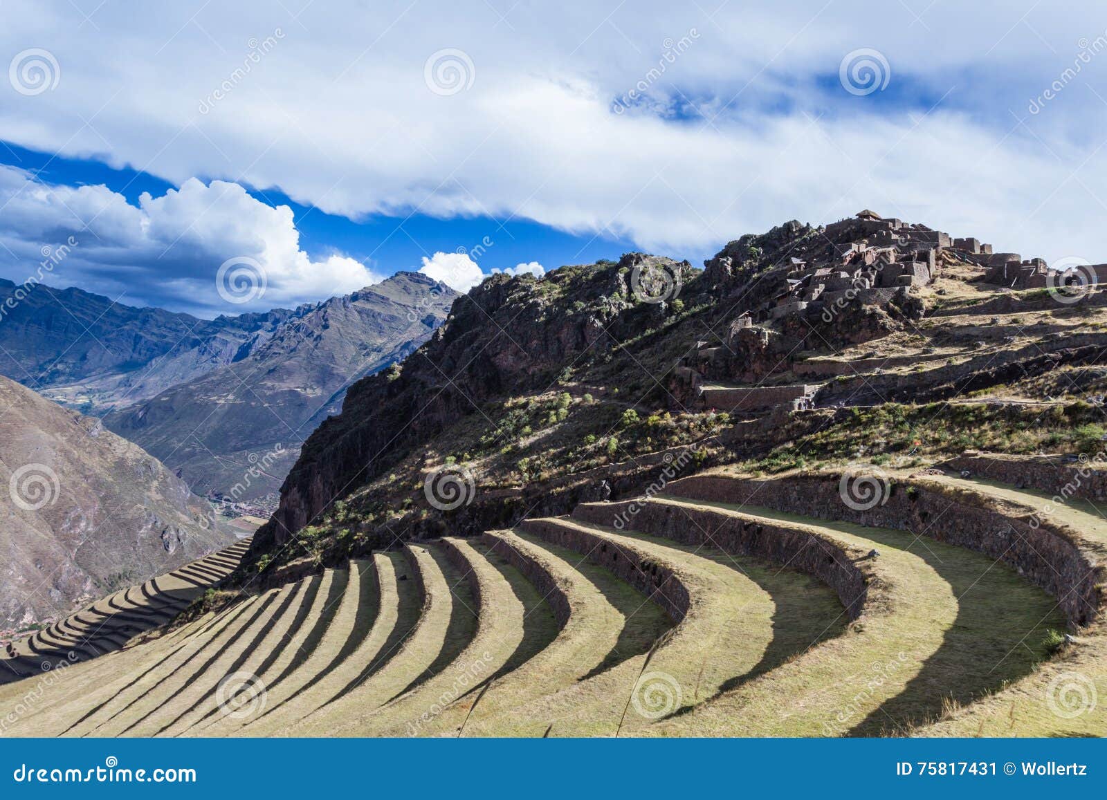 Farming Terraces by the Inca Stock Image - Image of empire, outdoors ...
