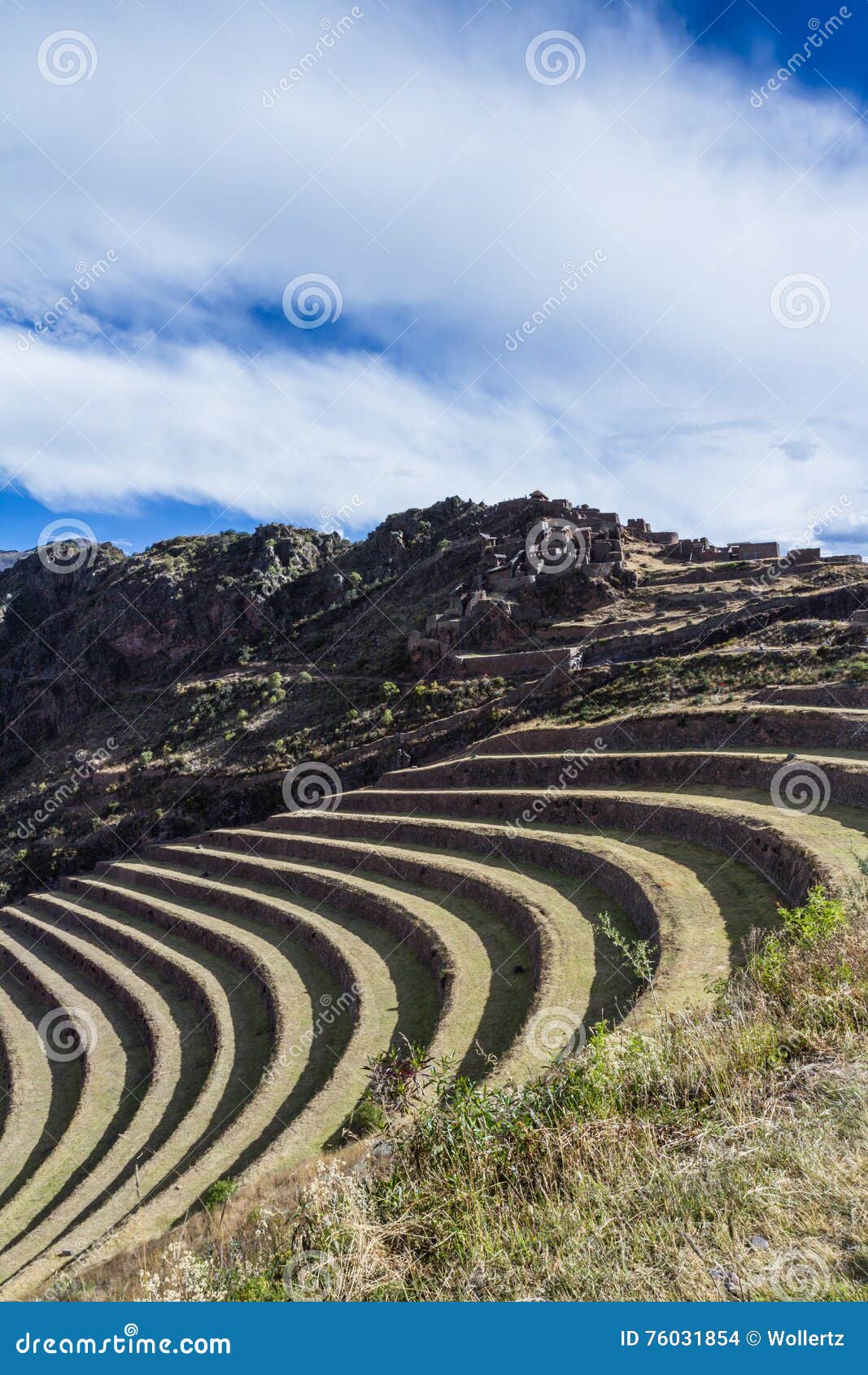 Farming Terraces by the Inca Stock Photo - Image of explore, farming ...