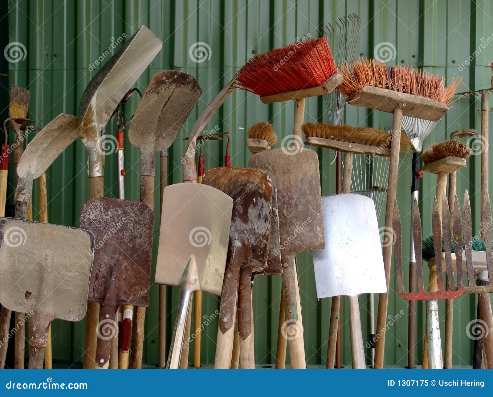 Farming tools stock image. Image of work, brooms, farm - 1307175