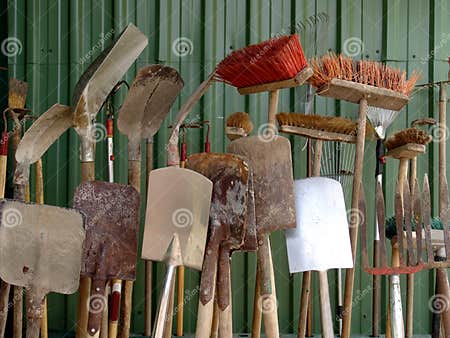 Farming tools stock image. Image of work, brooms, farm - 1307175