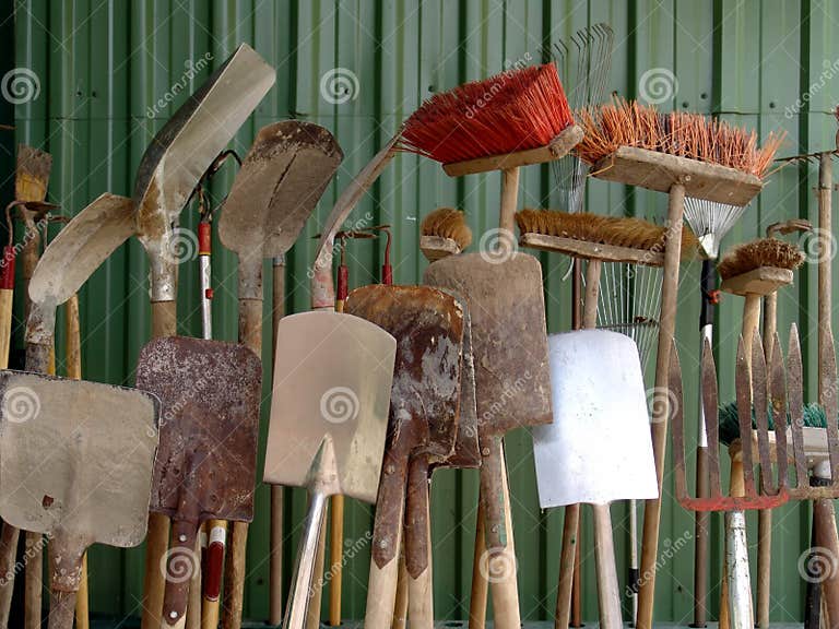 Farming tools stock image. Image of work, brooms, farm - 1307175