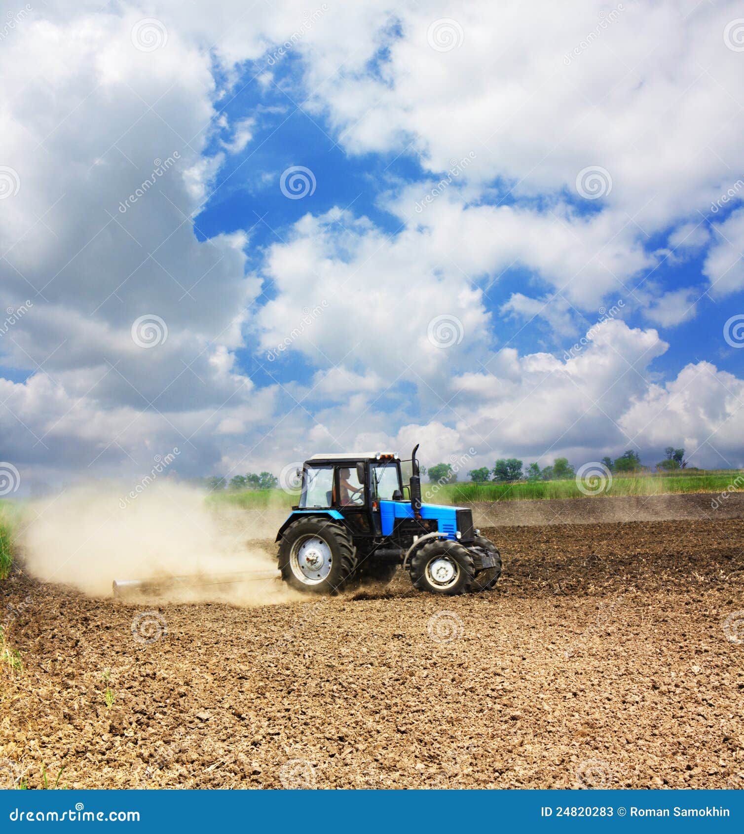 Farming tractor in a field stock image. Image of corn - 24820283