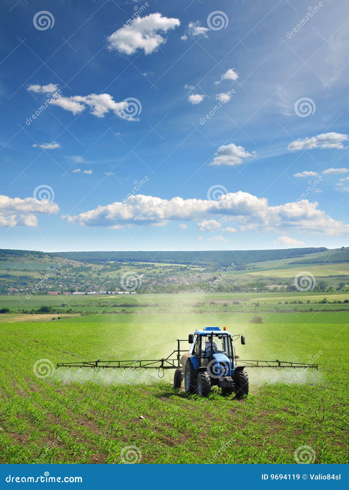 Farming Tractor And Plough Royalty-Free Stock Photography ...
