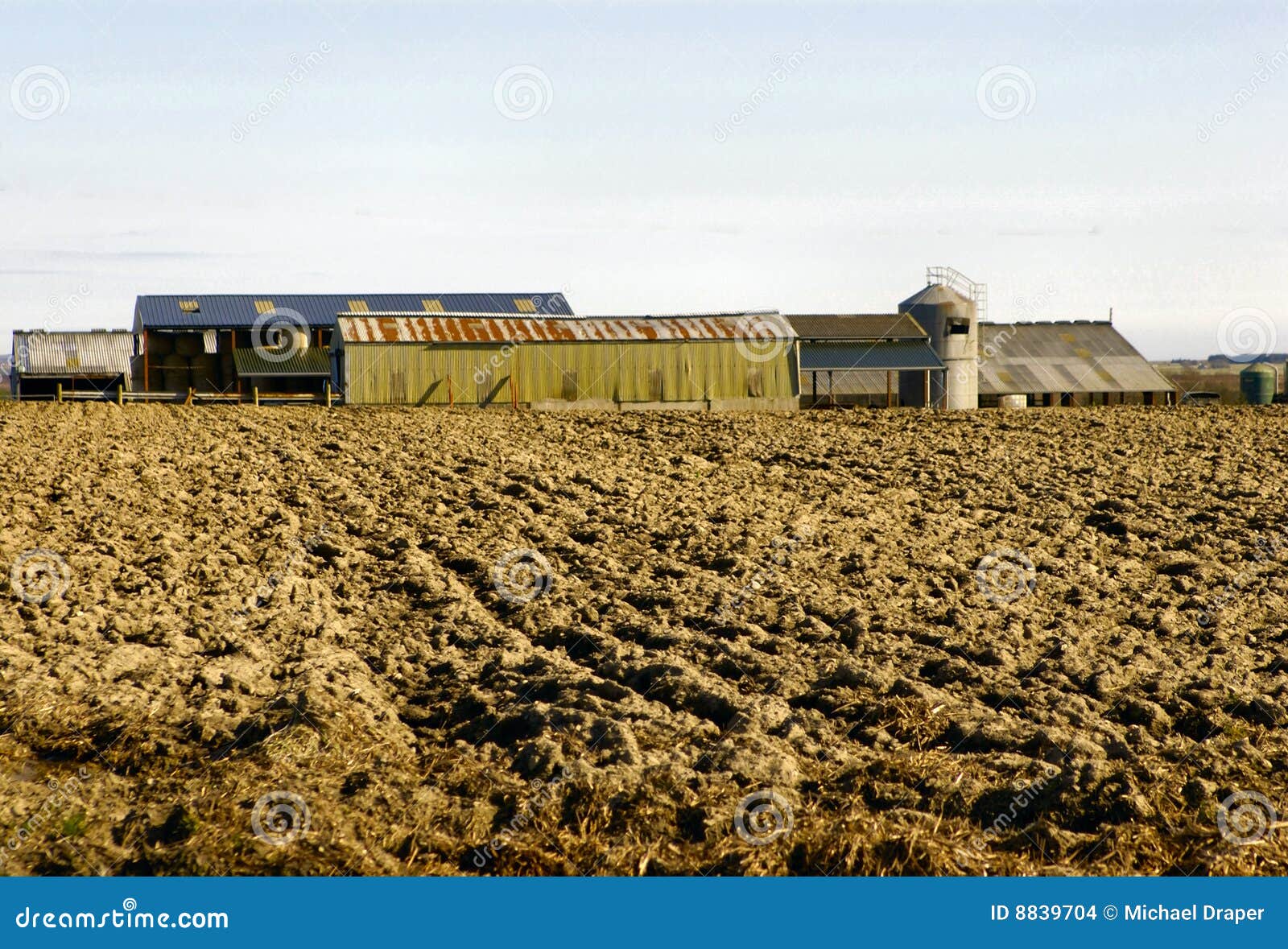Farmland stock photo. Image of dirt, building, fertile - 8839704
