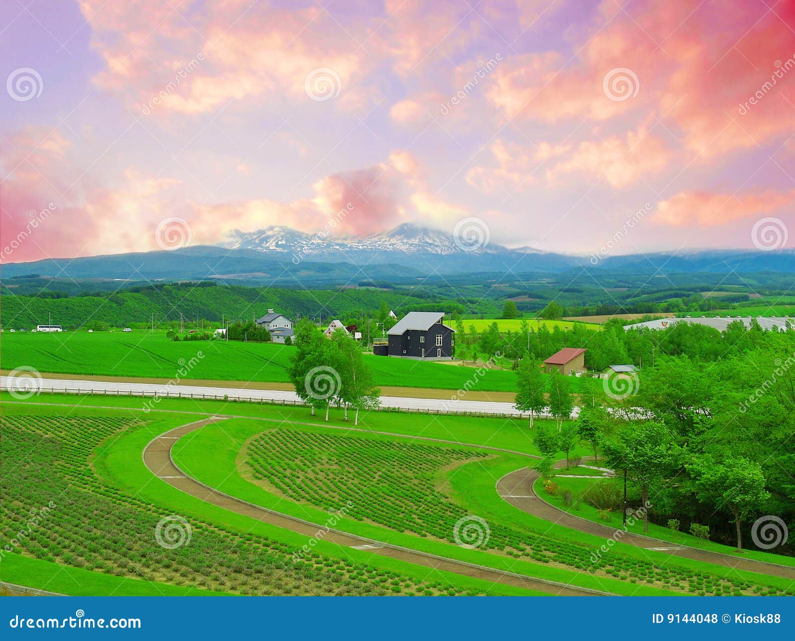 Farmland countryside stock photo. Image of gardening, burg - 9144048