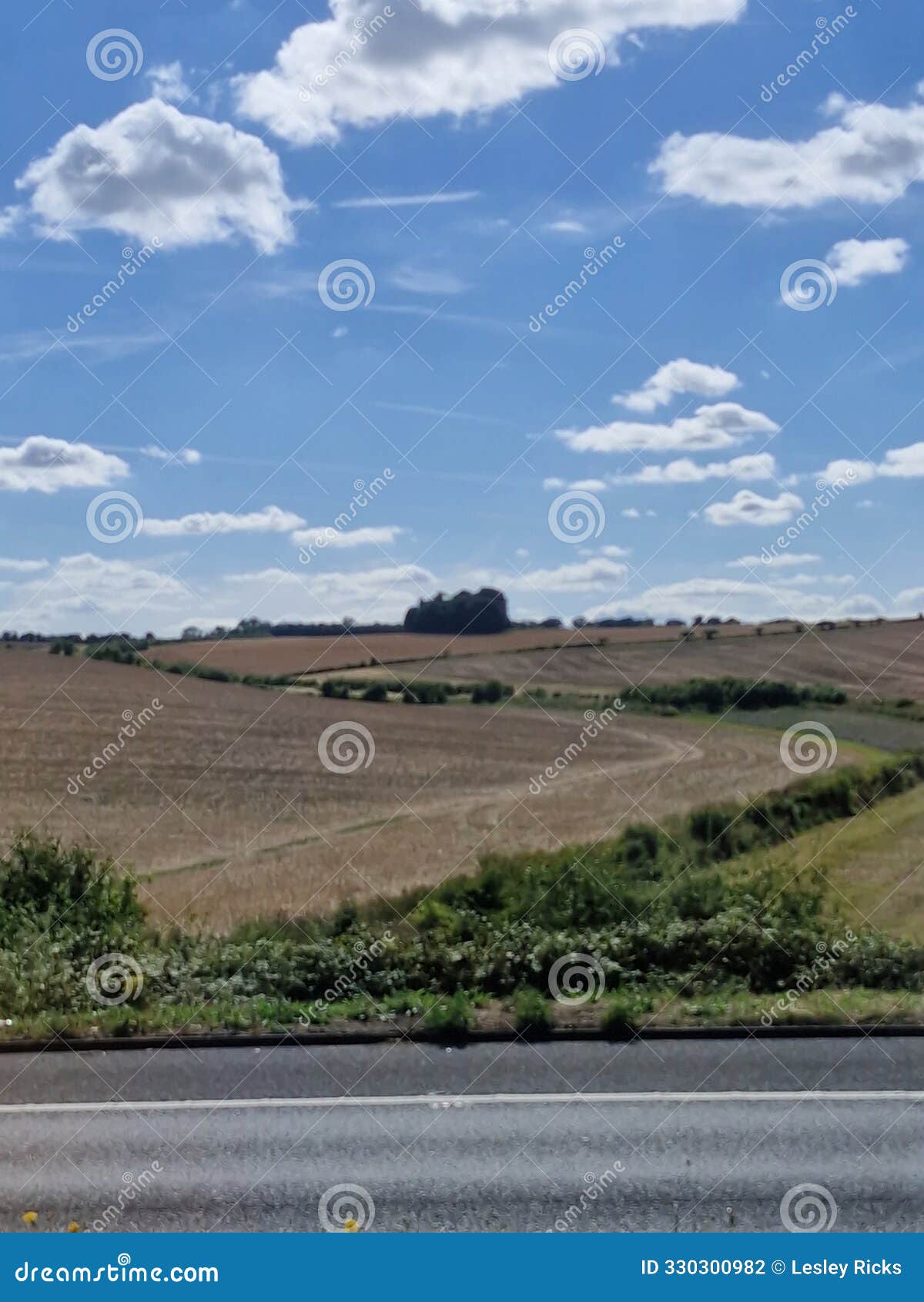 Farmland Divided into Fields Looking Up To the Blue Sky and it S White ...