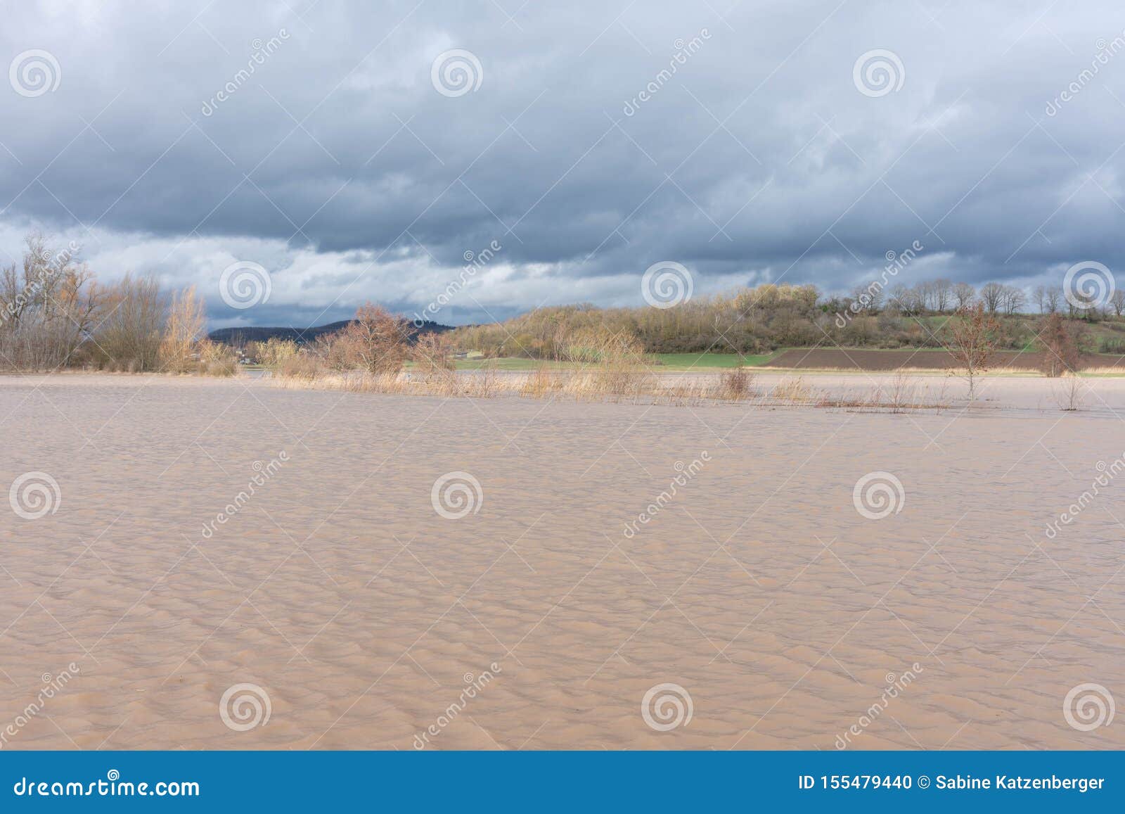 Flood Generated by a Small River Stock Photo - Image of people, flood ...