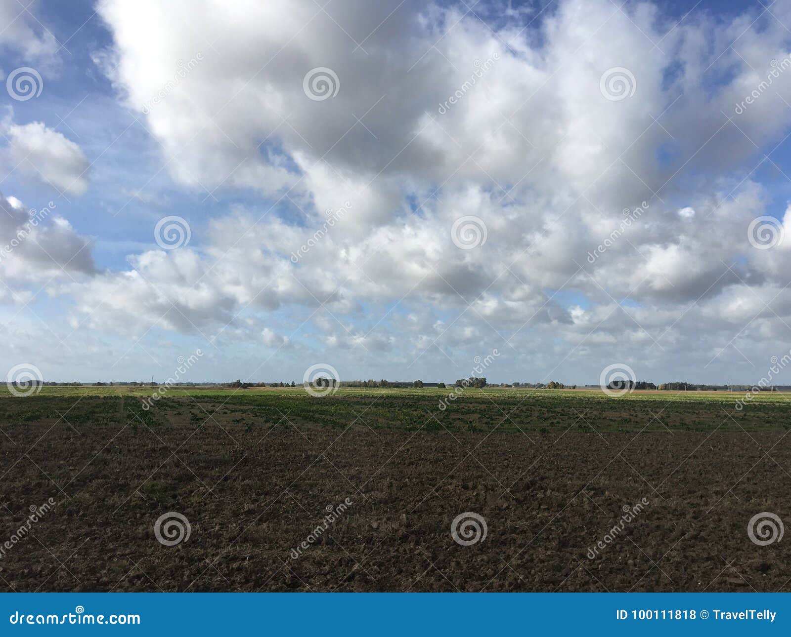 Farmland in Lithuania stock photo. Image of europe, grass - 100111818
