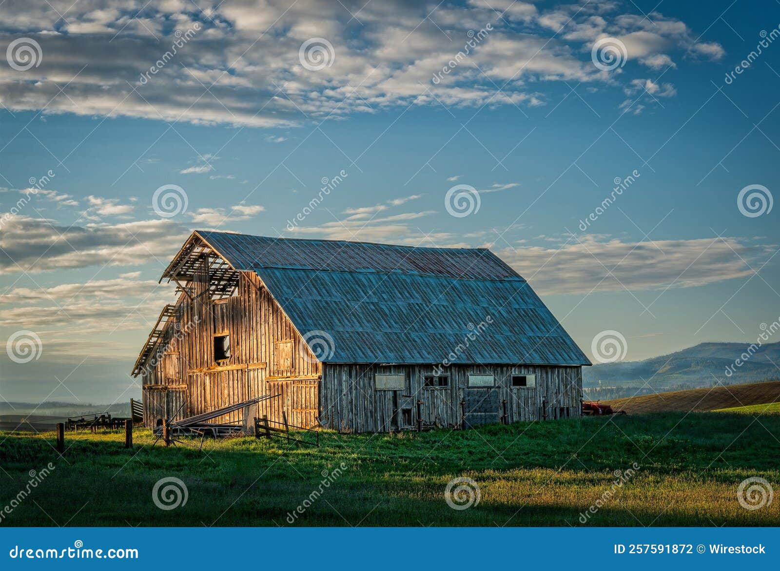 Farmland of the Palouse, Near Pullman, Washington State Stock Photo ...