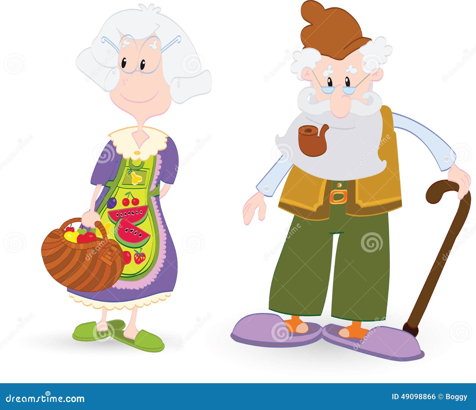 Farmor och farfar stock illustrationer. Illustration av konst - 49098866