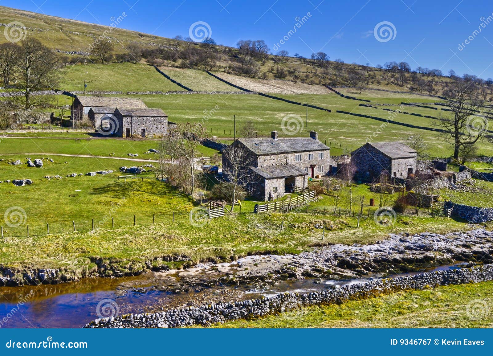 Farms in countryside stock image. Image of kingdom, stream - 9346767