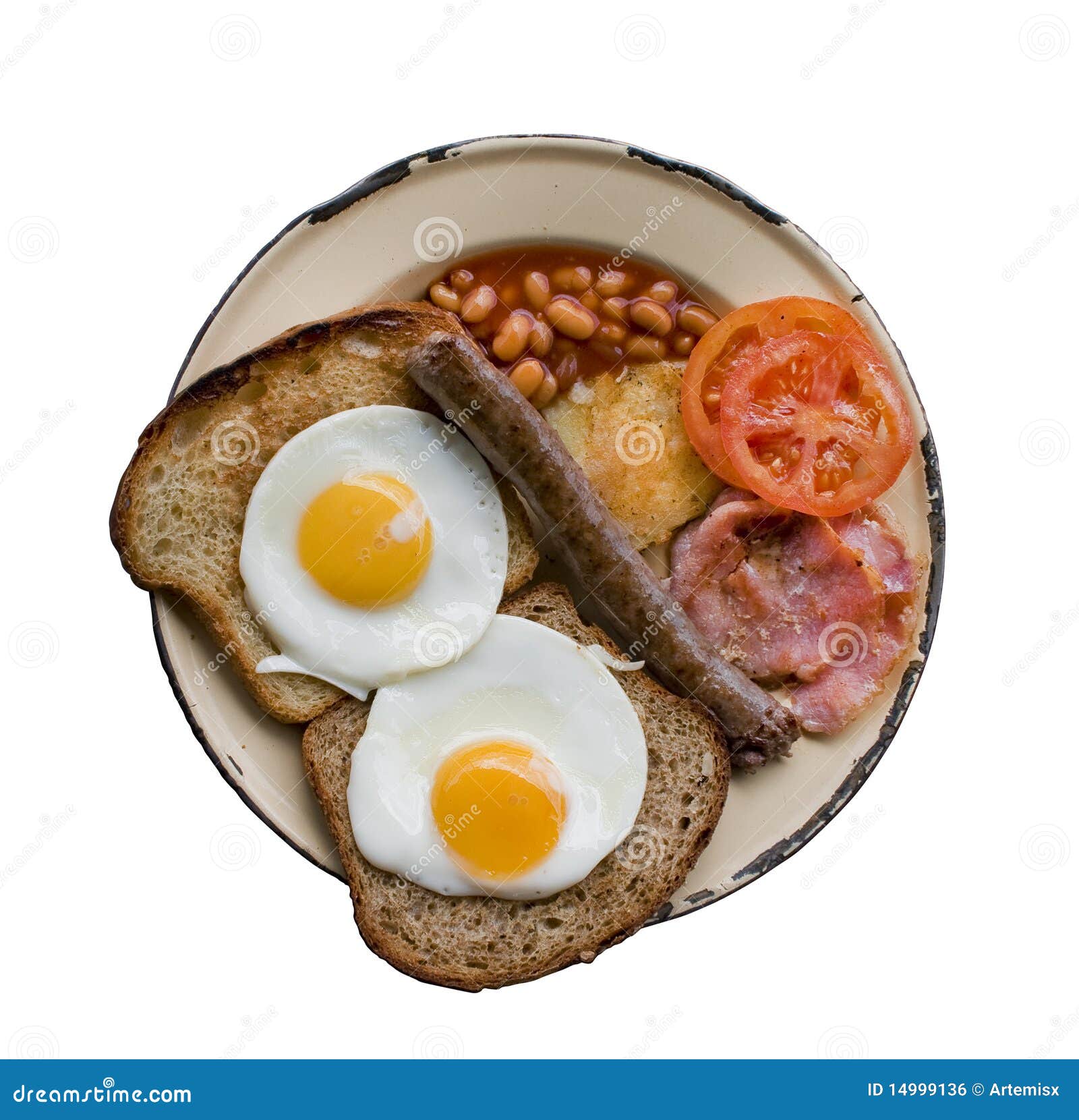 Farmstyle breakfast stock photo. Image of side, bread - 14999136