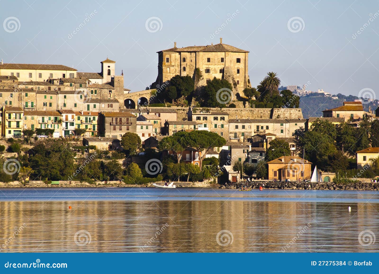 Farnese Castle in Capodimonte - Bolsena Italy Stock Photo - Image of ...