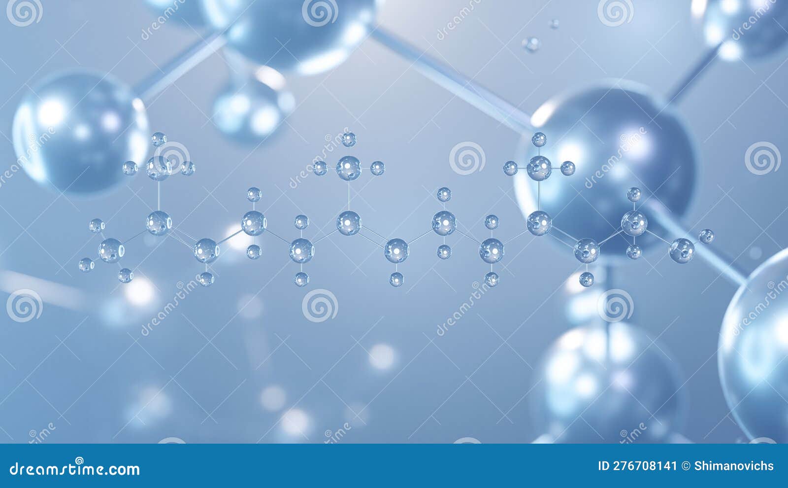 Farnesol Molecular Structure 3d, Flat Model, Sesquiterpene Alcohol ...