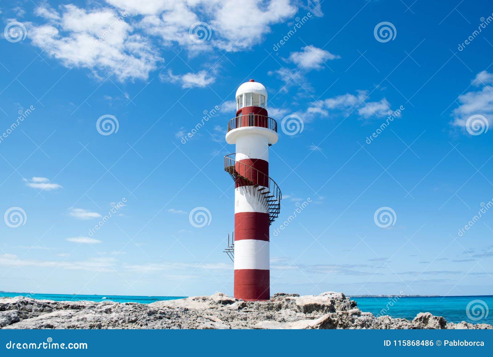 Faro De Cancun En Quintana Roo Foto de archivo - Imagen de nadie ...