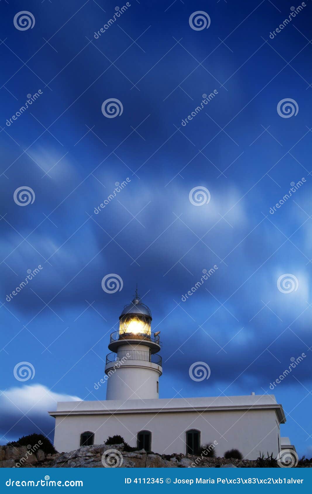 Faro De Cap De Caballeria, Menorca. Imagen de archivo - Imagen de torre ...
