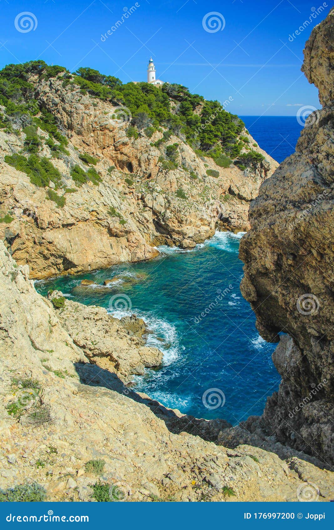 The Capdepera Lighthouse Located At The Easternmost Point Of Mallorca ...