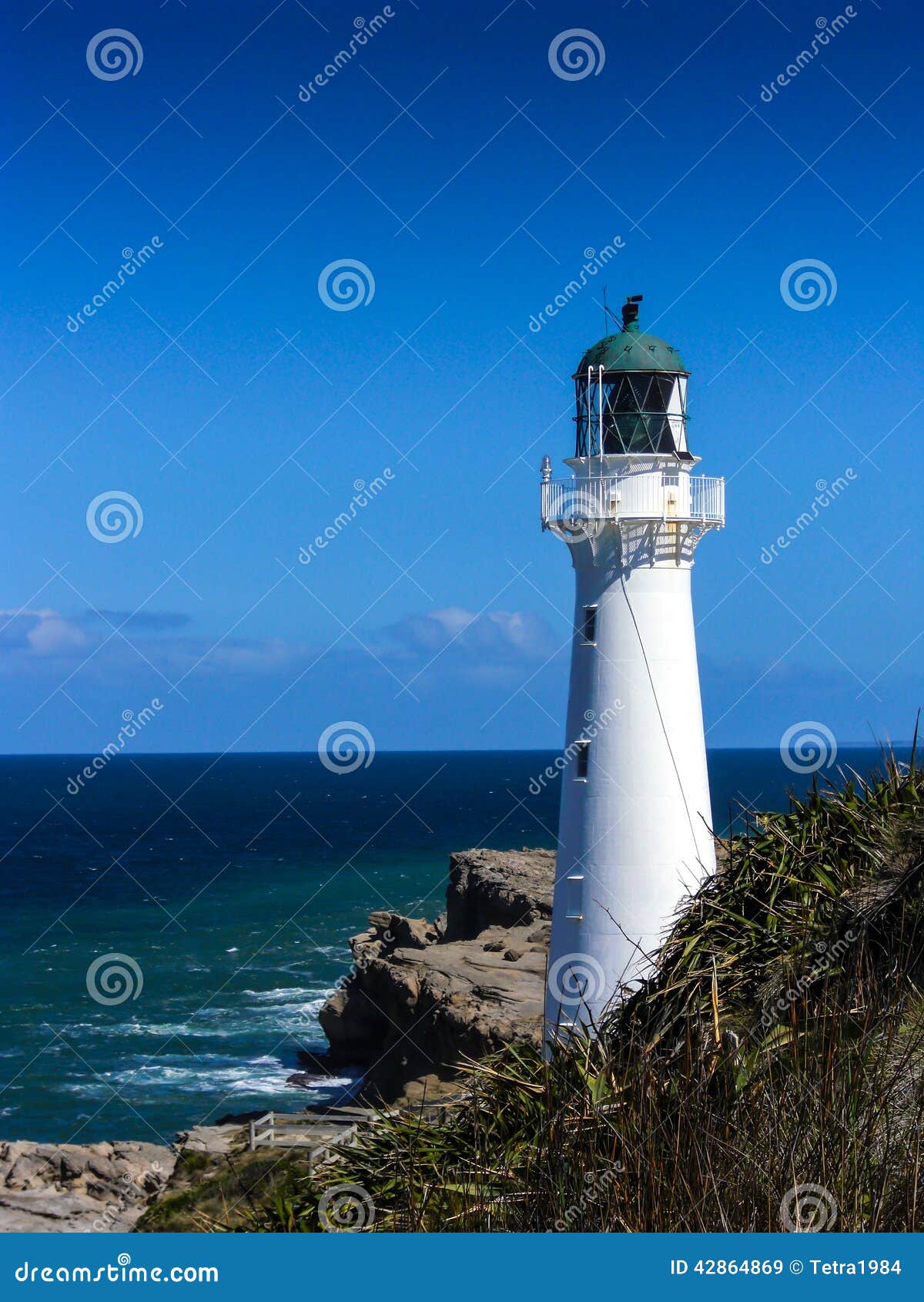 Faro de Castlepoint imagen de archivo. Imagen de ambiente - 42864869
