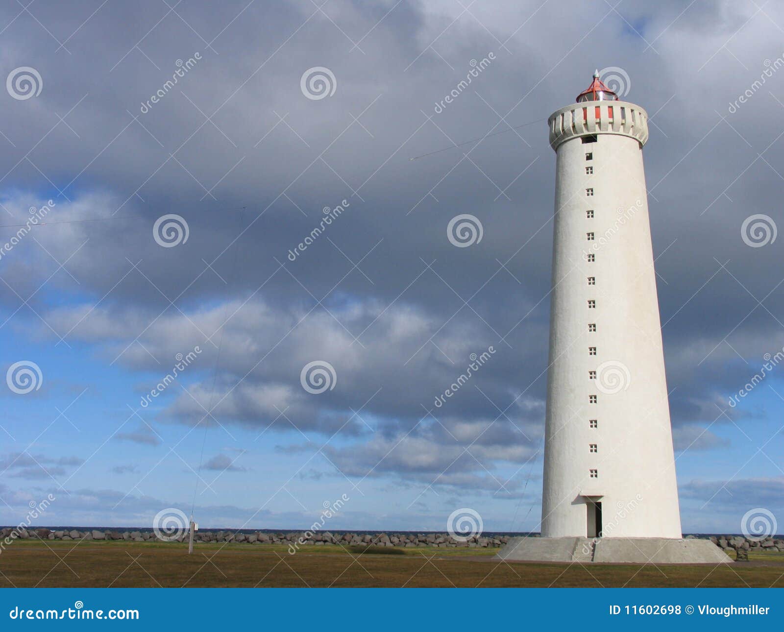 Faro de Grotta, Islandia foto de archivo. Imagen de costa - 11602698