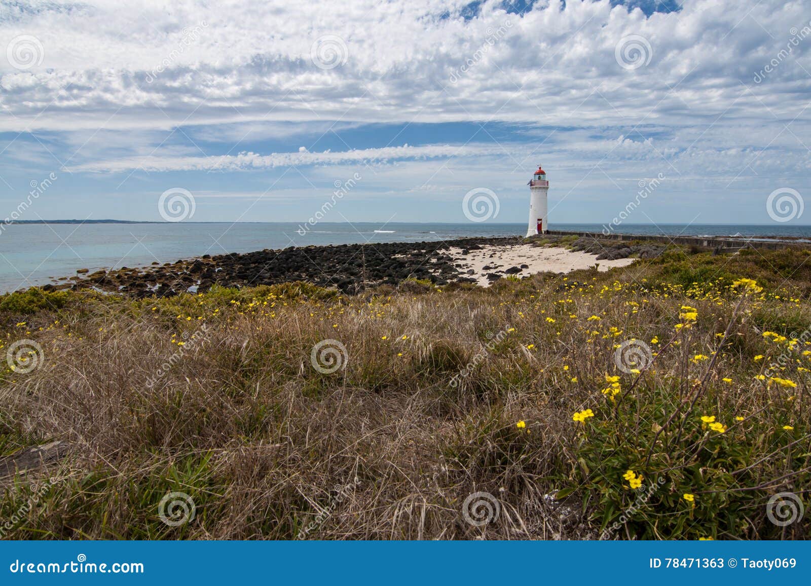 Faro De La Isla De Griffiths Imagen de archivo - Imagen de edificio ...
