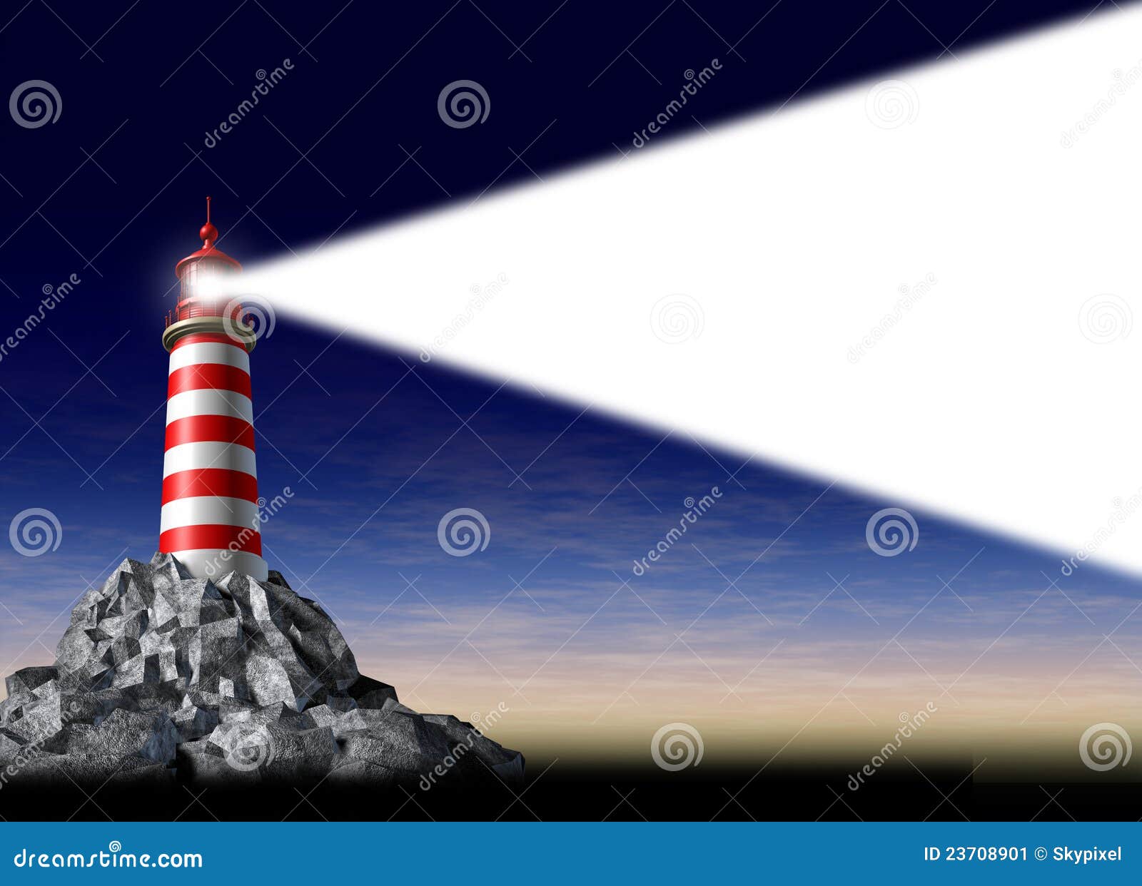 Faro de la luz stock de ilustración. Ilustración de nearsighted - 23708901