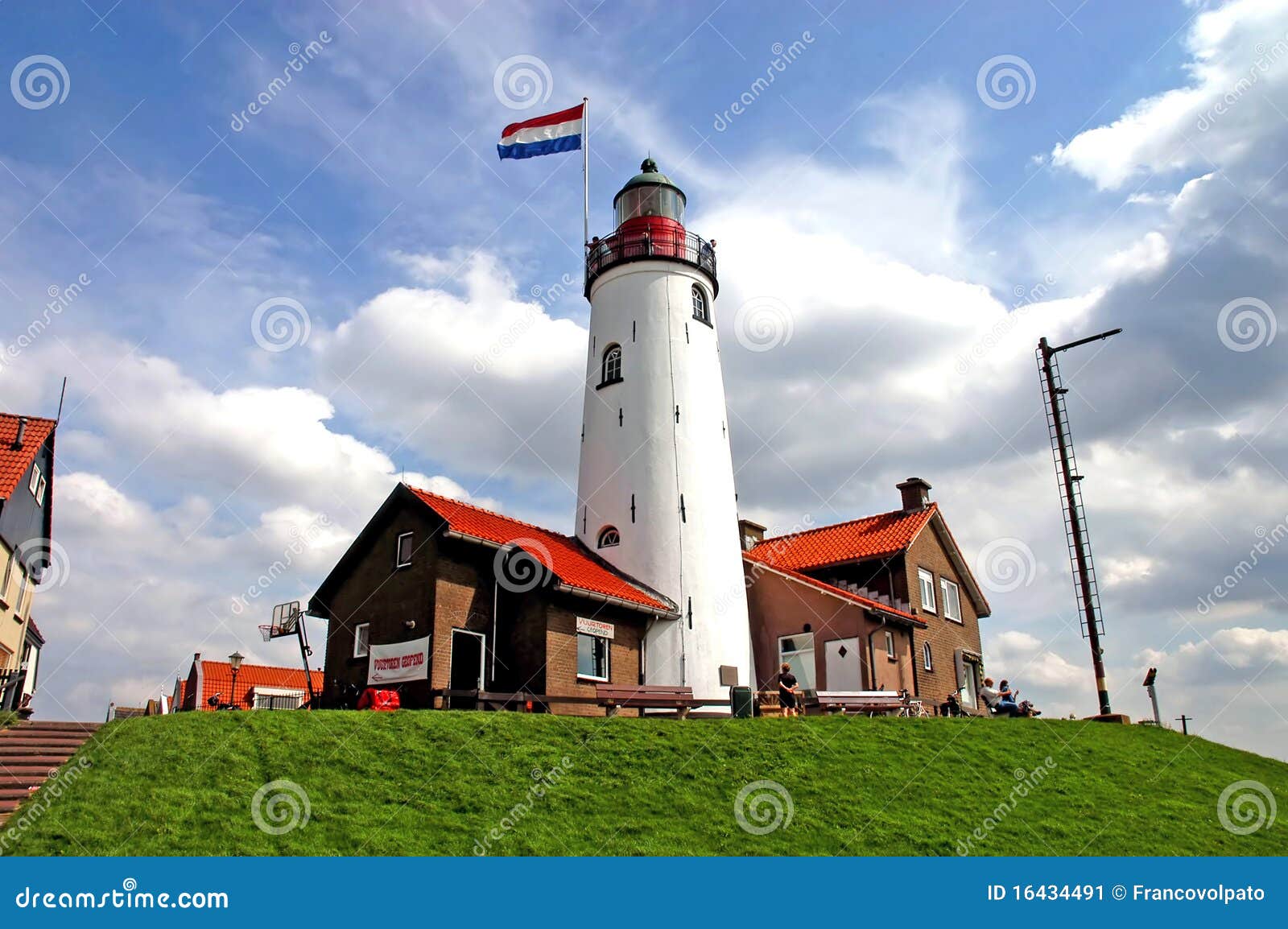 Faro De Urk - Urk - Holanda Imagen de archivo - Imagen de turismo, faro ...