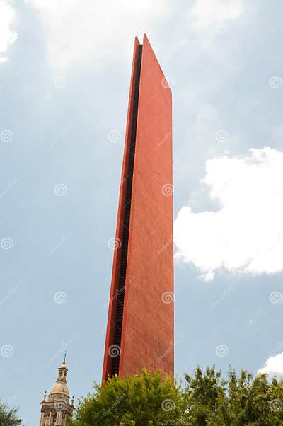 Faro Del Comercio, Monterrey, Mexico Stock Photo - Image of copy, blue ...