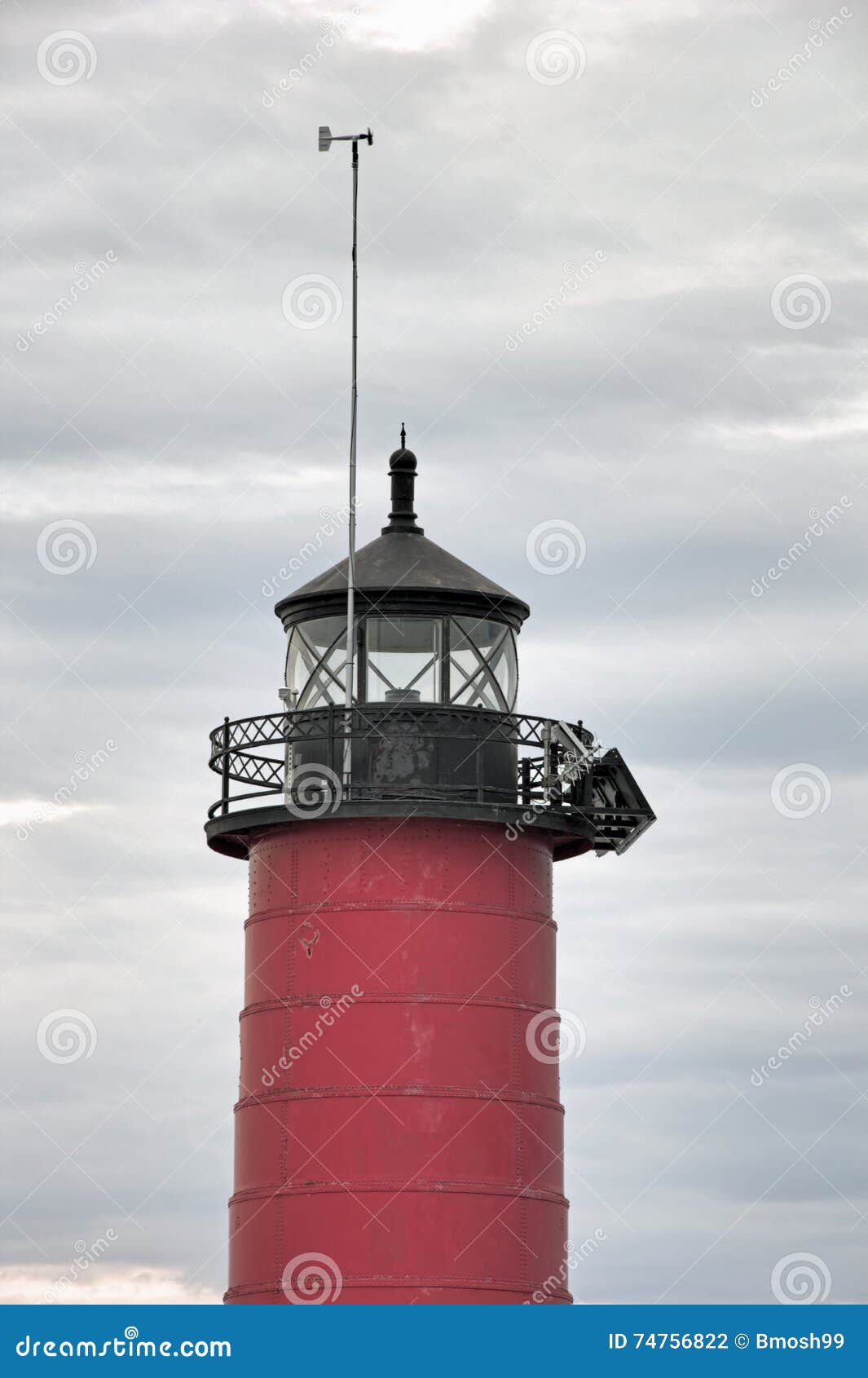 Faro Della Testata Del Molo Di Kenosha Fotografia Stock - Immagine di ...