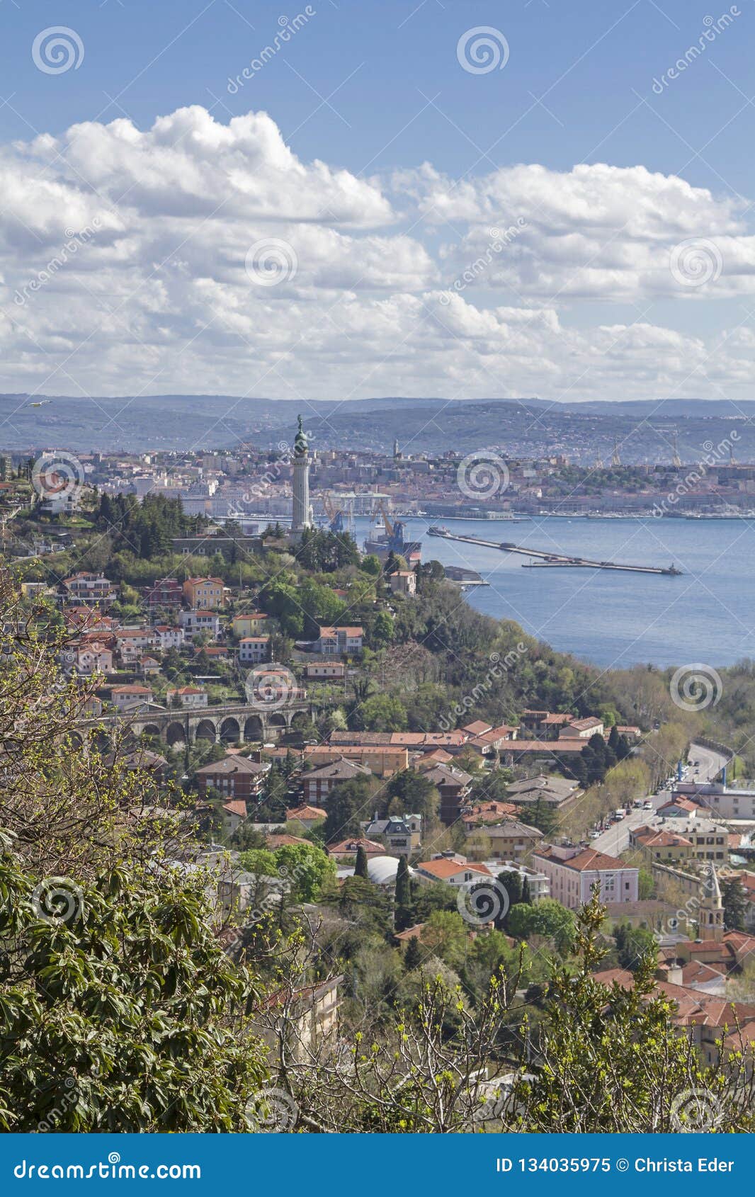Faro della Vittoria stock image. Image of trieste, lighthouse - 134035975