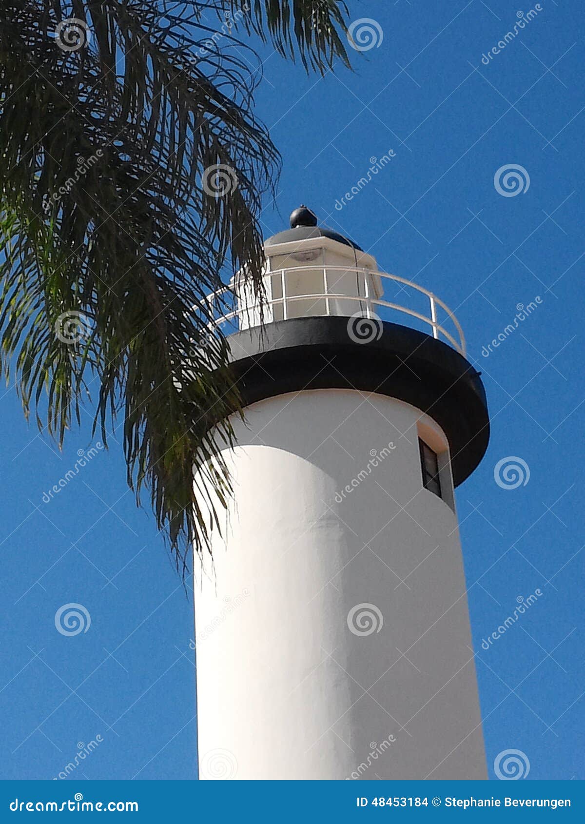Faro en Rincon Puerto Rico foto de archivo. Imagen de alarma - 48453184