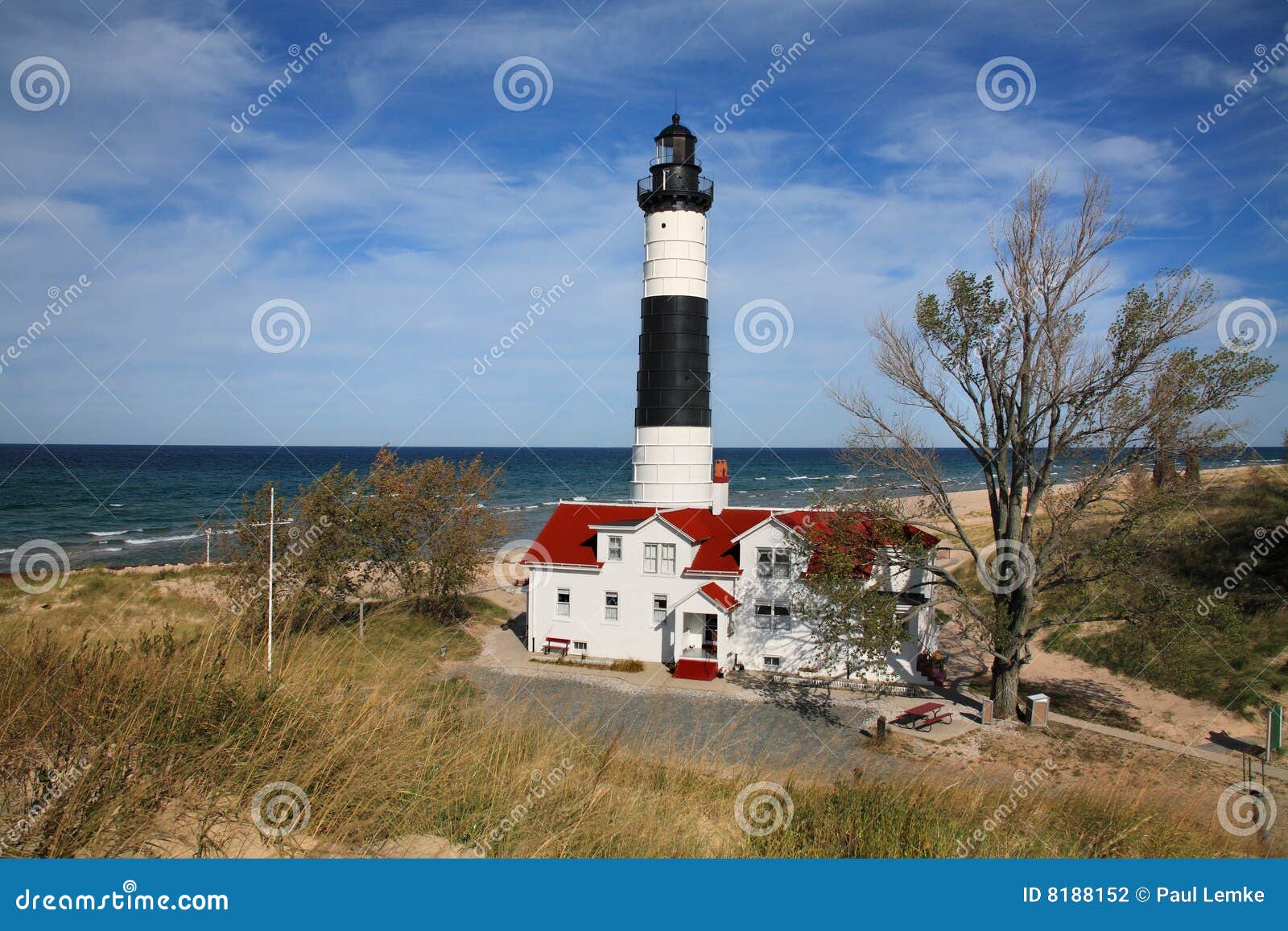 Faro Grande De La Punta Del Sable Foto de archivo - Imagen de escénico ...