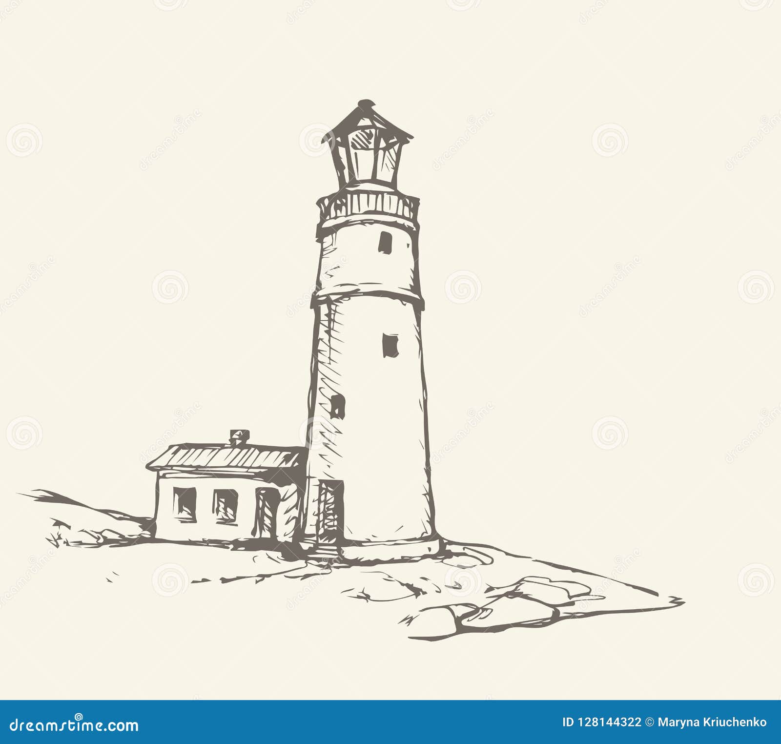 Faro Illustrazione Di Vettore Illustrazione Vettoriale - Illustrazione ...
