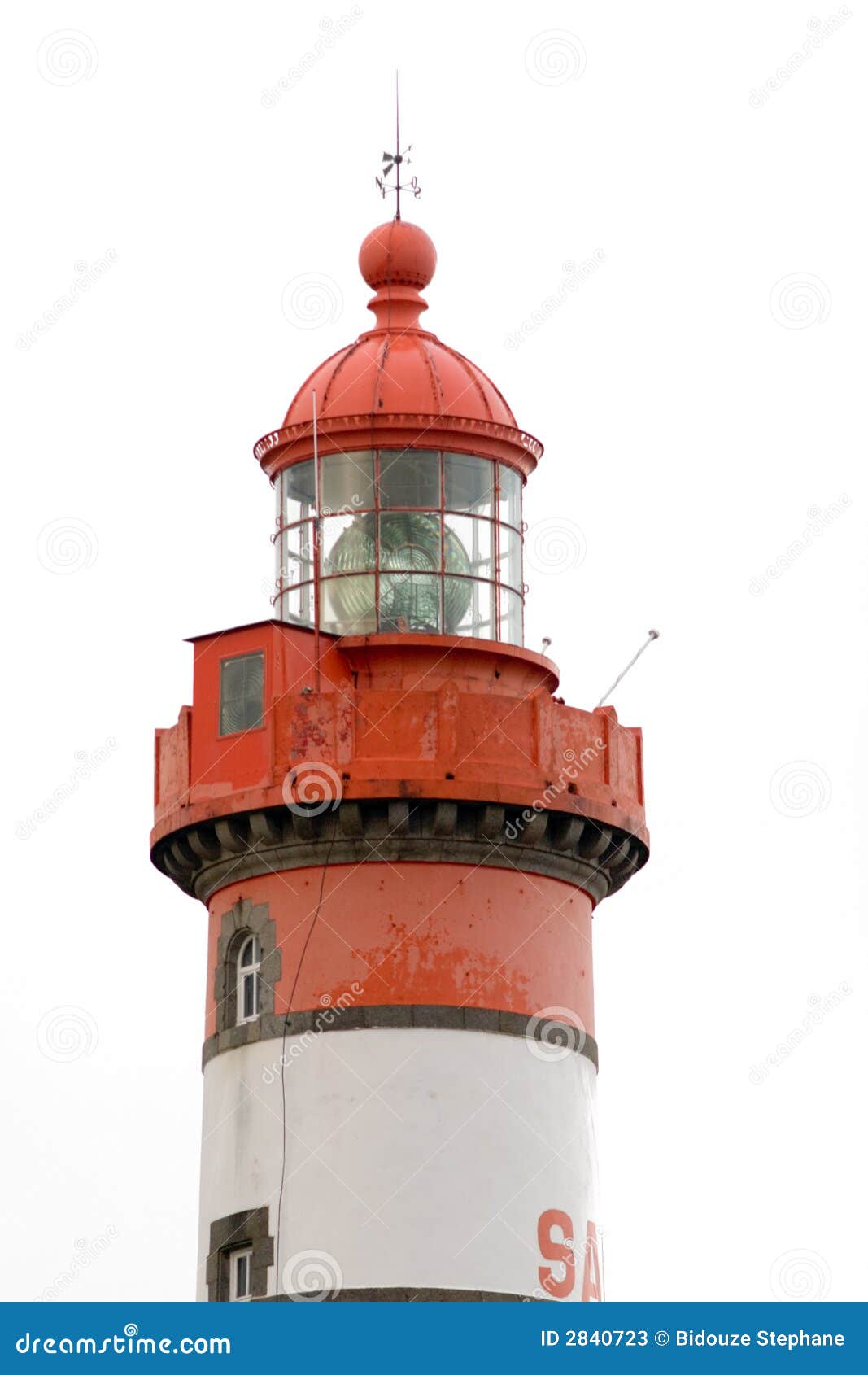 Faro isolato su bianco immagine stock. Immagine di faro - 2840723