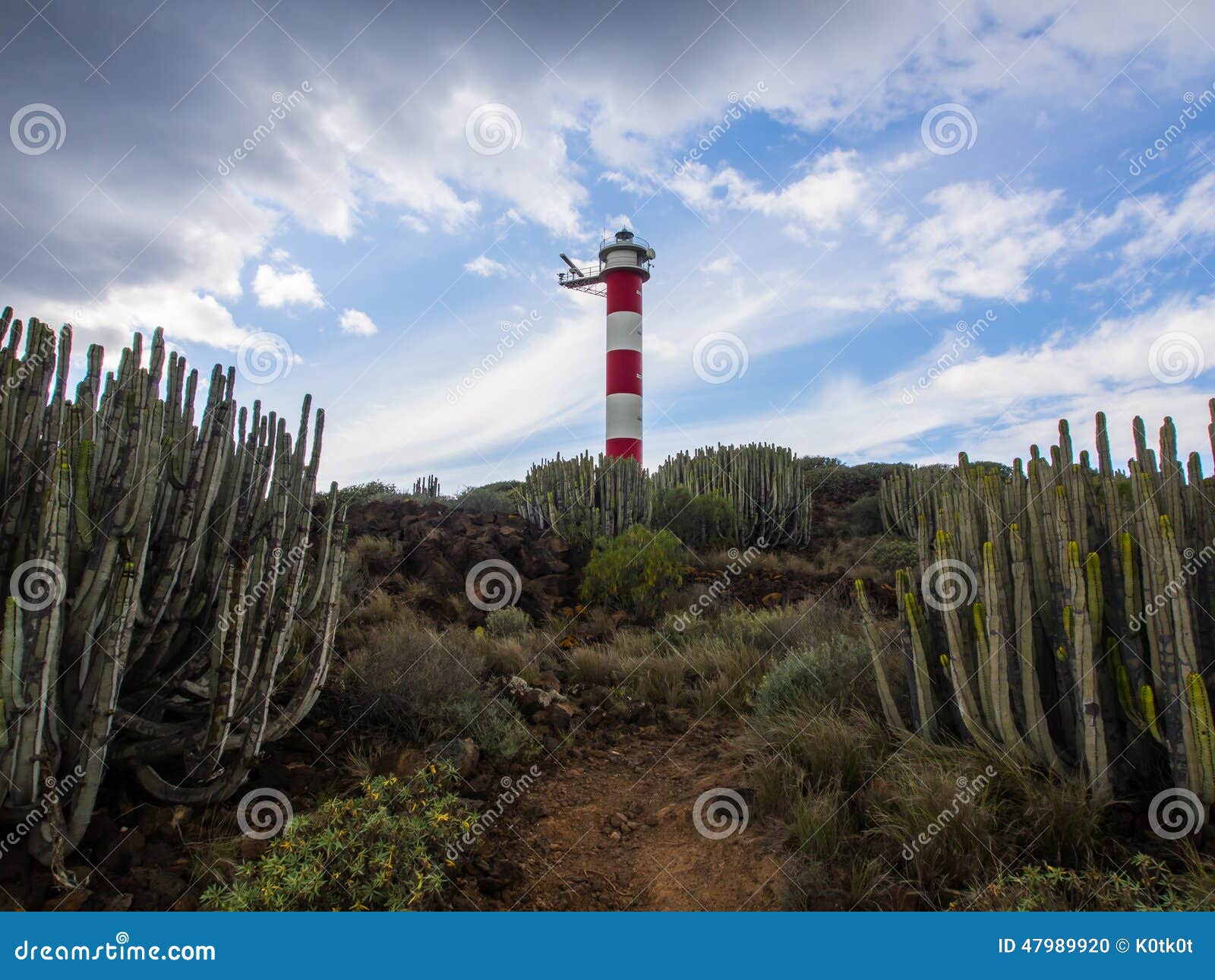 Faro Punta Rasca foto de archivo. Imagen de cielo, océano - 47989920
